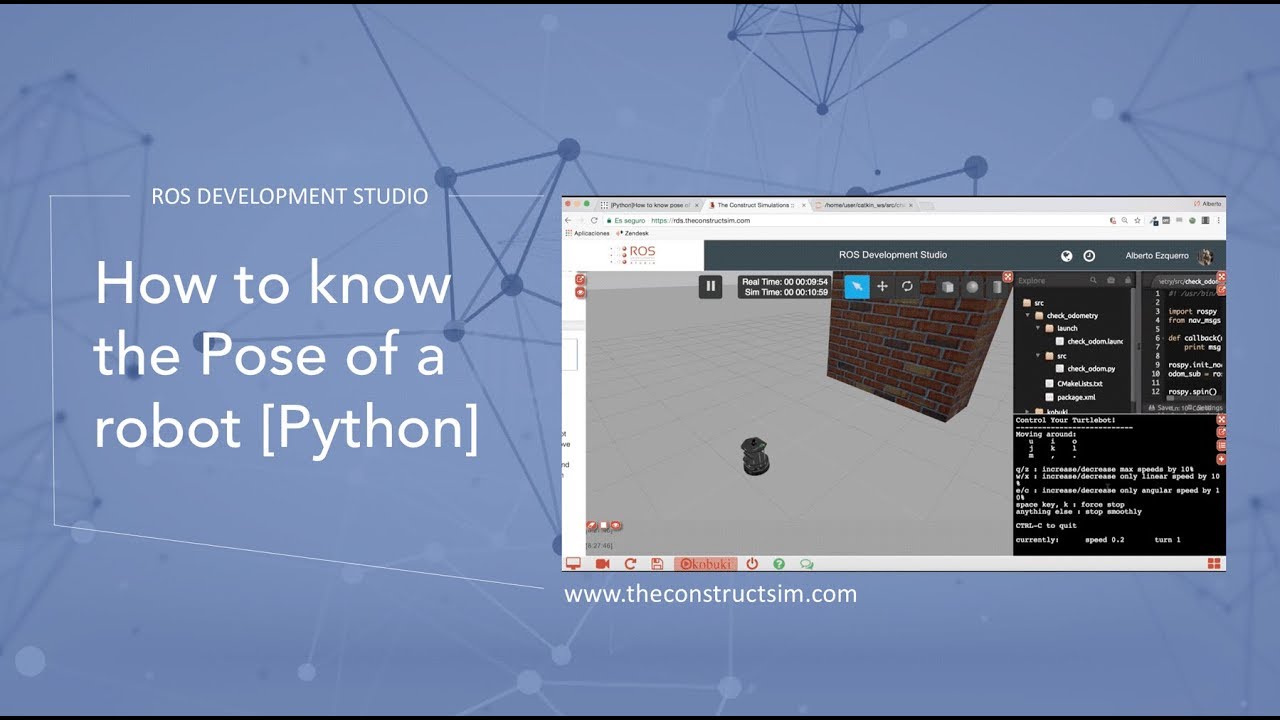 [ROS Q&A] 041 - How to know the Pose of a robot [Python]