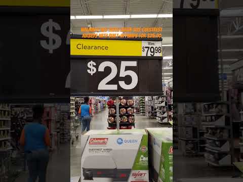 Walmart has these Queen Size Airbeds for $25. #walmart #airbed #sales #gooddeal