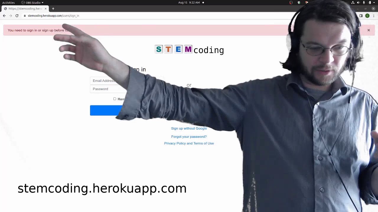 Introducing stemcoding.herokuapp.com