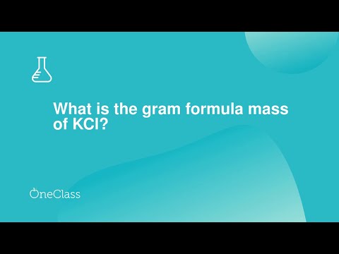 What is the gram formula mass of KCl?