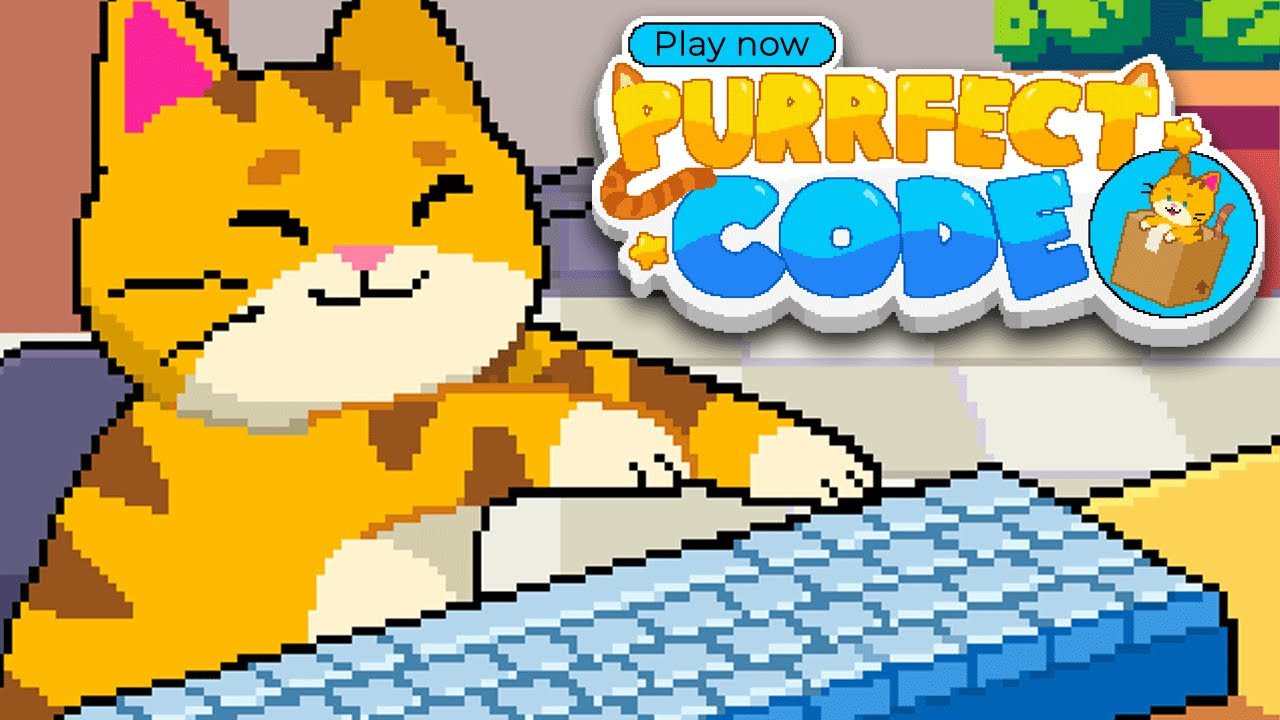 Save cats using Javascript, play Purrfect Code