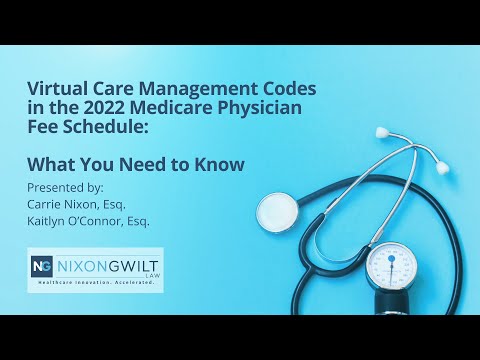 Virtual Care Mgmt Codes in the 2022 Medicare Physician Fee Schedule: Everything You Need to Know