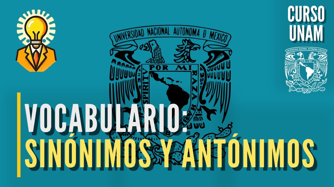 📚 Synonyms and antonyms | Vocabulary | UNAM Spanish Course