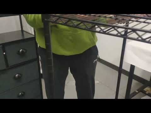 How to install clips and shelves of wire clothes rack?
