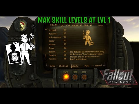 How to Get Max Skill Levels in Fallout New Vegas From LVL 1