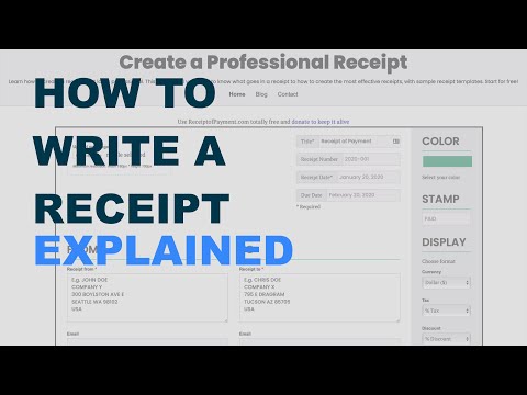 How do I write a receipt | Receipt Generator Template