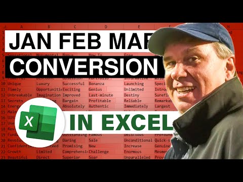 Excel - Converting Month Abbreviations to Real Dates in Excel - Excel Tutorial - Episode 507