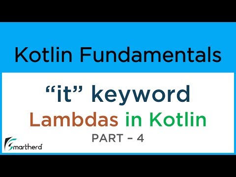 Learn Kotlin it keyword in Lambda expression Complete example tutorial Kotlin android Tutorial 9 ...