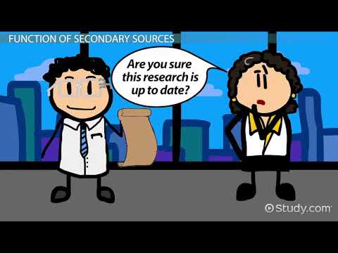Secondary Source Definition & Examples Video & Lesson Transcript Study com