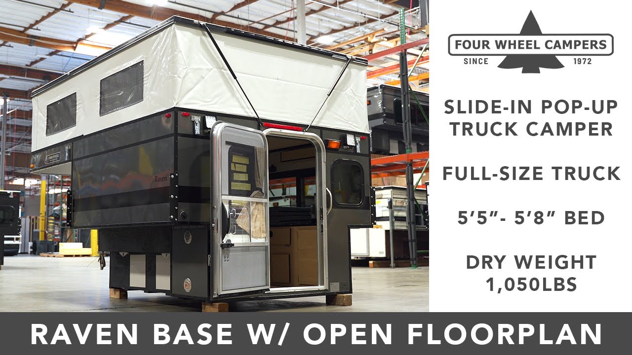 Four Wheel Campers - Raven slide-in pop-up truck camper
