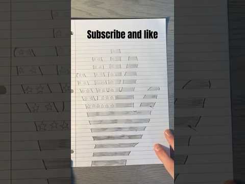 Cool drawing idea on lined paper tutorial! #drawing #art #arttutorial #artist #usa
