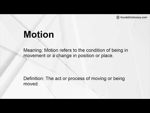 Motion Meaning