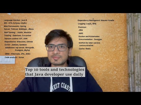 Top 10 tools and technologies that a java developer uses daily - Amazon / Google / TCS / HCL