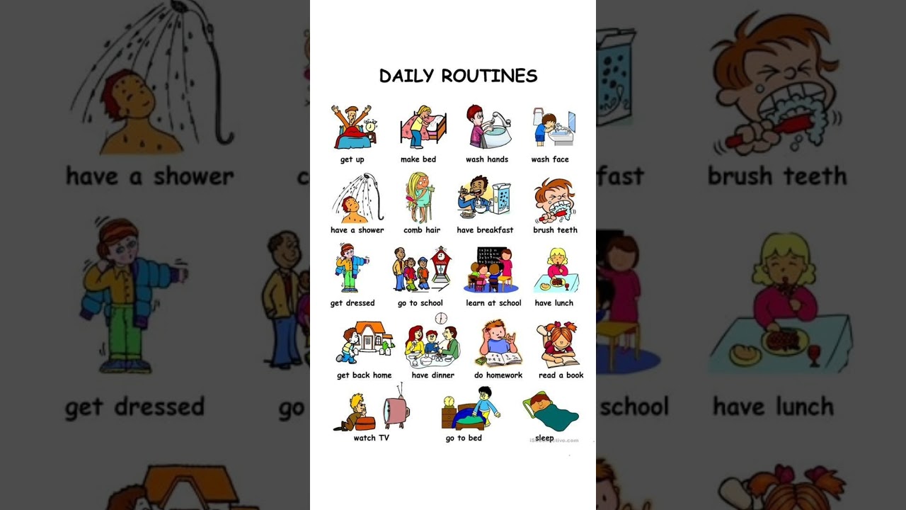 Daily routine || My day activities #dailyroutine #dailyuseenglishvocabulary #englishvocabulary