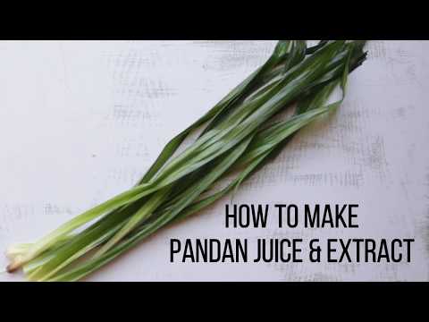 How To Make Pandan Juice and Extract