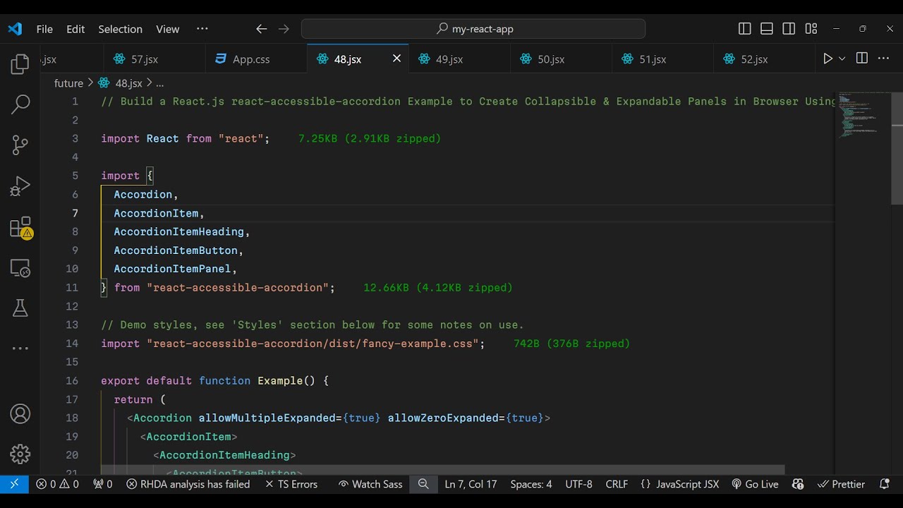 Build a React.js react-accessible-accordion Example to Create Collapsible & Expandable Panels