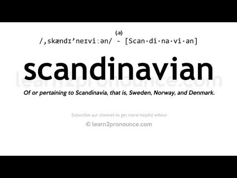 Pronunciation of Scandinavian | Definition of Scandinavian