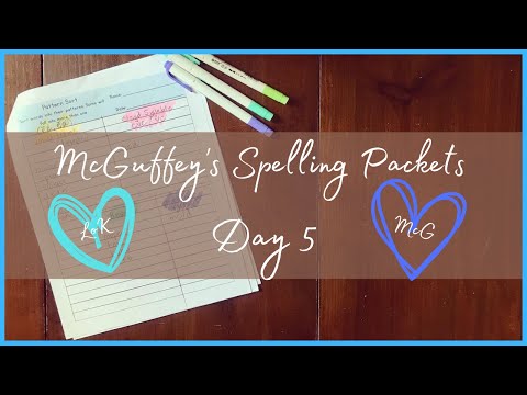 Spelling with McGuffey: Day 5