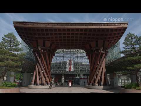 Kanazawa Station: The Hospitality Dome and Drum Gate | Nippon.com: Japan in Video
