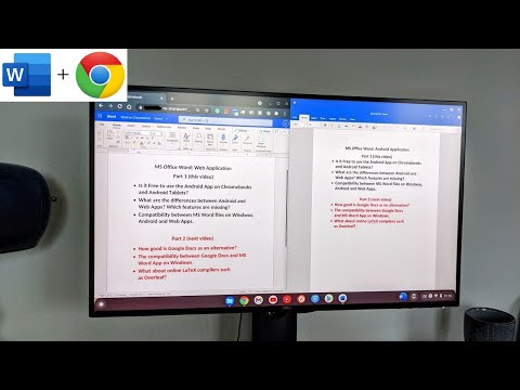 Chrome OS: Microsoft Office Word Features and Compatibility Issues (Part 1)