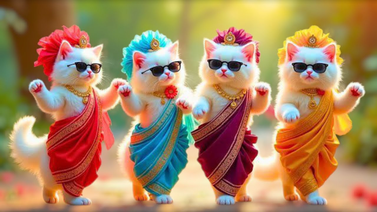 Cute Cat Dance 🐱 Funny Dancing Cats Video ।Cutest Cat videos funny dance🤣