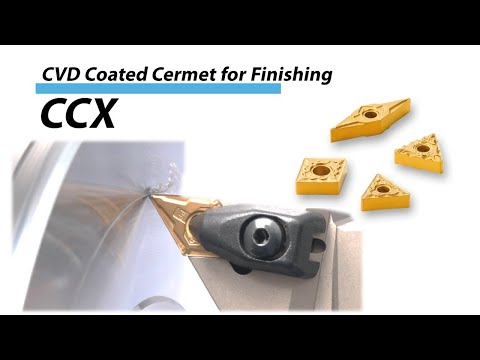 CVD Coated Cermet for Finishing CCX