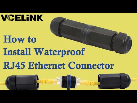 How to Use Waterproof Cat6 Connector || VCELINK