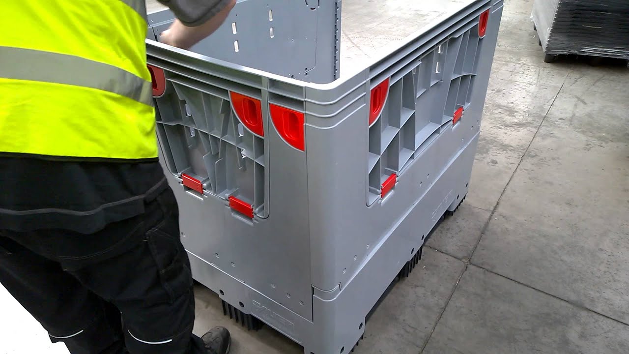 Collapsible Pallet Box - Assembly and entry