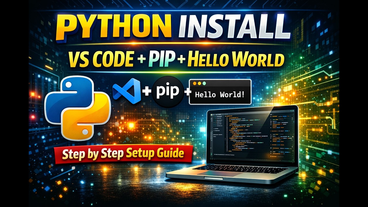 Python Installation 2026 | Install Python + VS Code + pip Step by Step | Beginner Guide