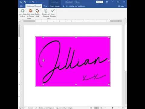 signature in MS Word #short