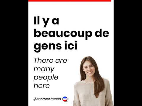 Il y a beaucoup de gens ici
