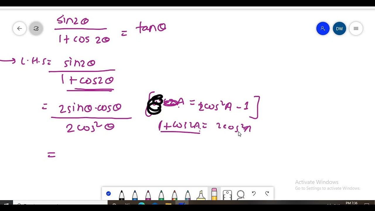 M1 Trigonometry lecture 7