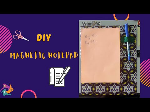 Magnetic Notepad for Fridge | DIY | To-Do-List notepad | Pen holder | Easy Craft ideas