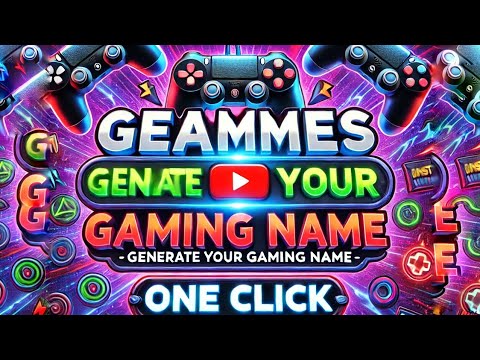 Games Name Generator | Generate Your Gaming Name in One Click
