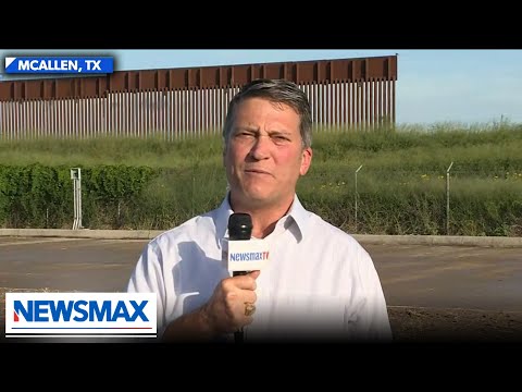 Rep. Jackson takes interview in front of unfinished border wall | STINCHFIELD on Newsmax