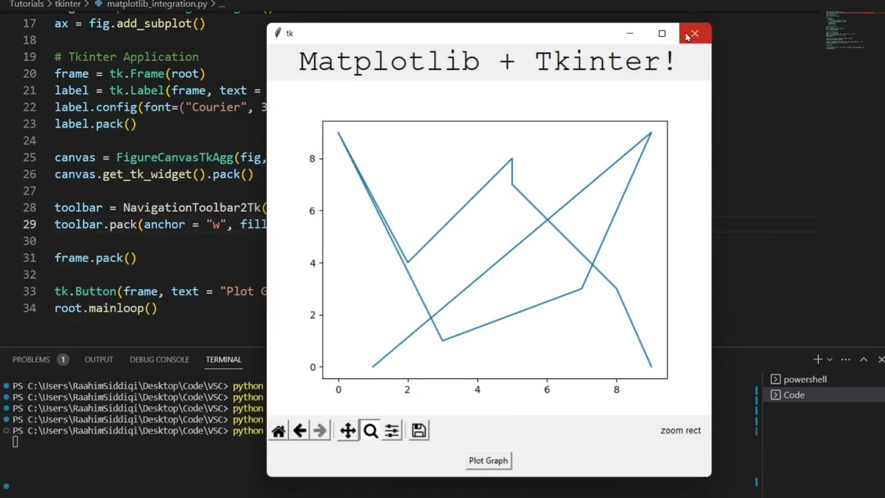 Add Navigation Toolbar into Matplotlib Tkinter