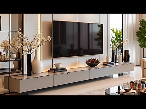 Trendy TV Stand Decorating Ideas 2025 Top Modern TV Wall Units | Latest Living Room Furniture Design