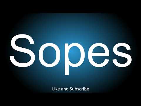 How to correctly pronounce in Spanish and English - Sopes.