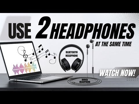 How to Use Wired & Bluetooth Headphones at the SAME TIME on one laptop | Two Headphones on one PC 🎧🎧