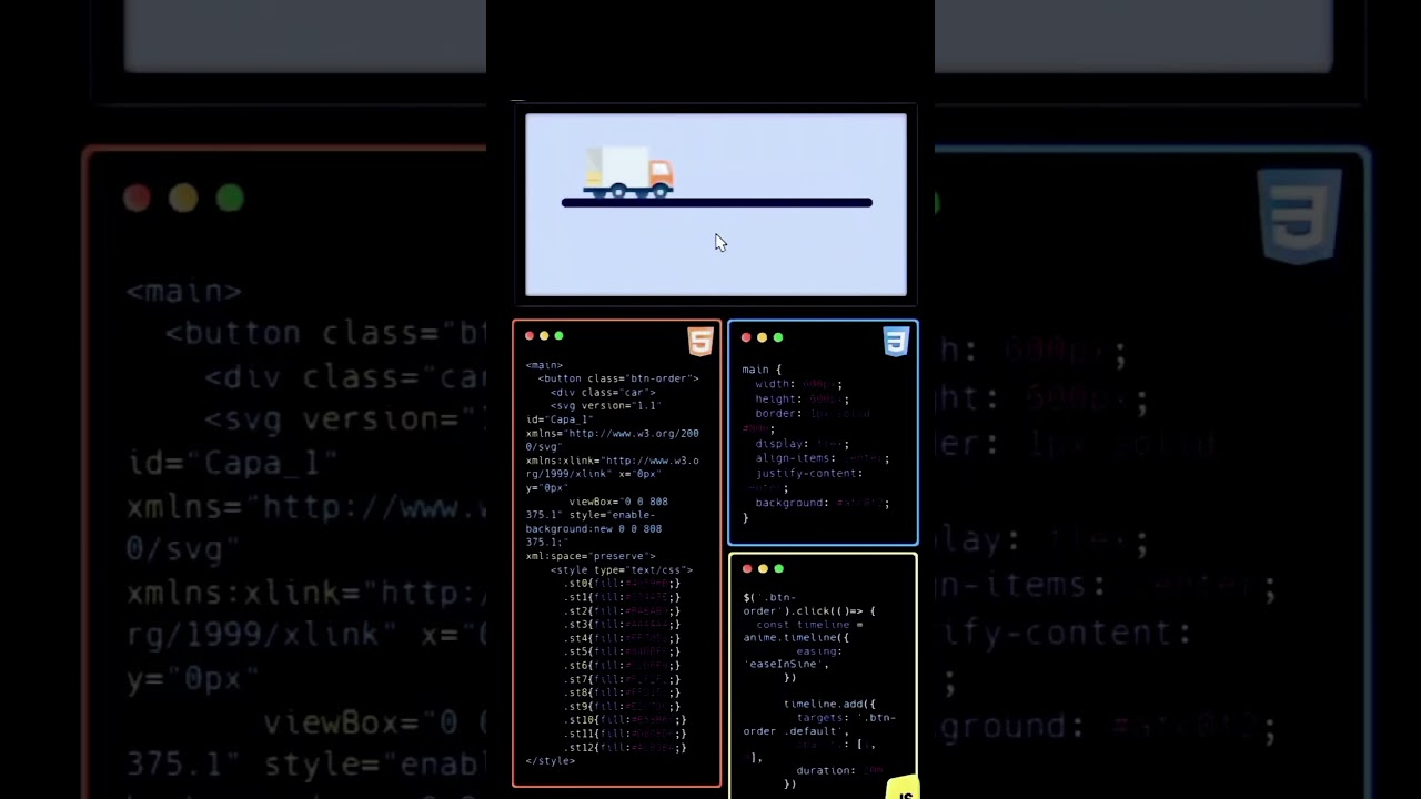 Animated Order Button #button #animatedbutton #coding #webdesign #webdevelopment #animation #shorts