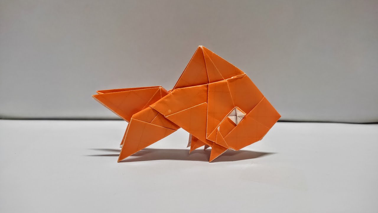 Origami Goldfish - How To Make An Origami Goldfish - Origami Easy