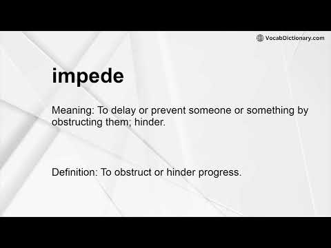 impede Meaning
