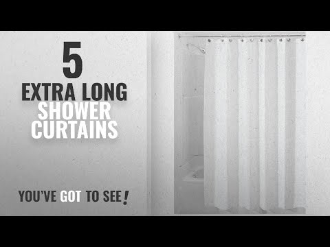 Top 10 Extra Long Shower Curtains [2018]: InterDesign Waterproof Mold and Mildew-Resistant Fabric