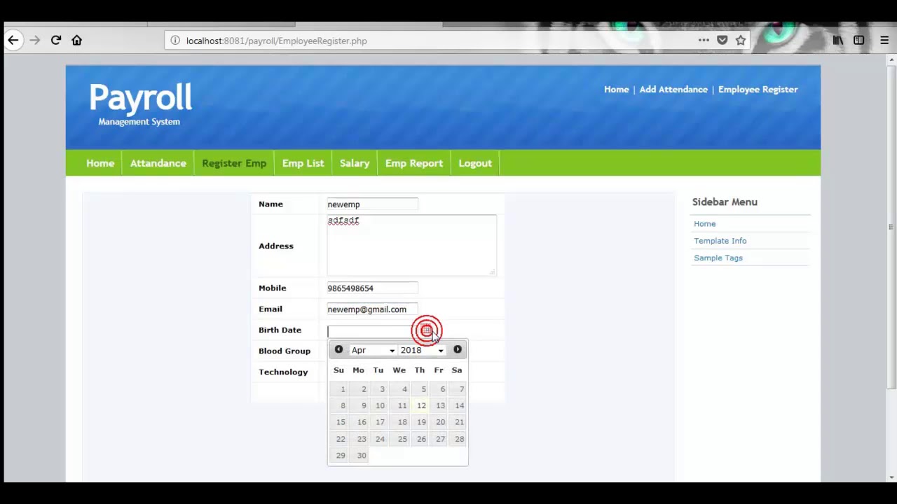 Payroll Management System | Student Projects