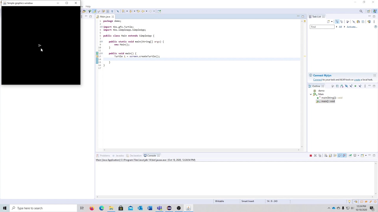 Java - Using the tbs turtle for simple drawing