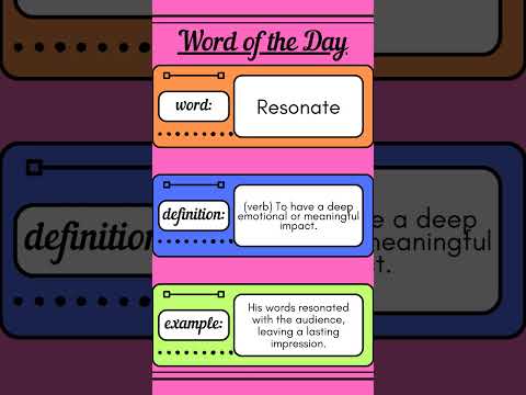 Resonate Meaning and Example – Word of the Day Explained in One Sentence