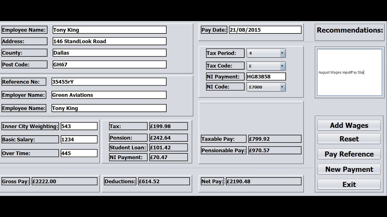 How to create Payroll Systems in Java NetBean - Tutorial 1