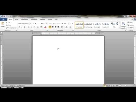 Font Type and Spacing - APA