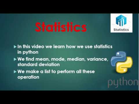 How to find Mean,mode,median,variance,standard deviation using python