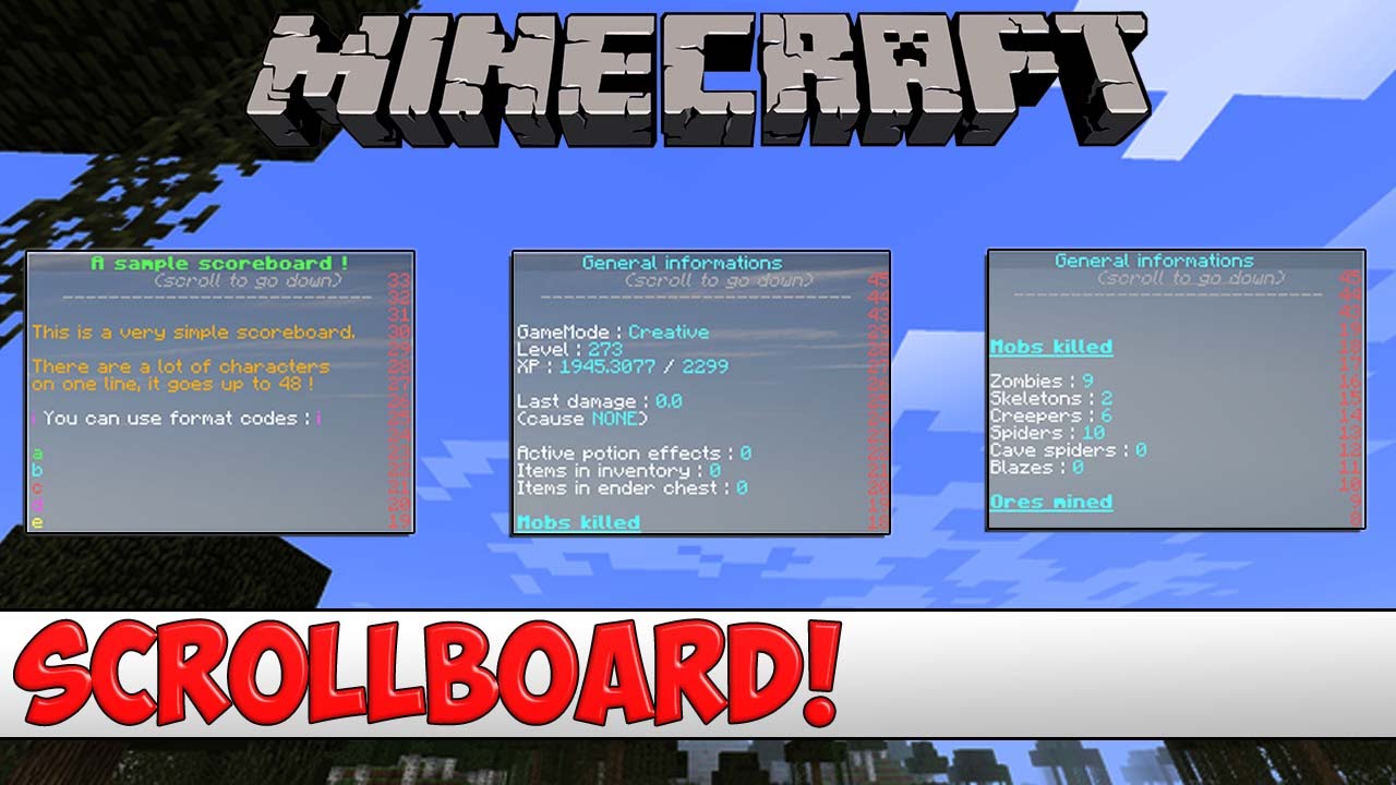 Minecraft Plugin Tutorial - Scrollboard